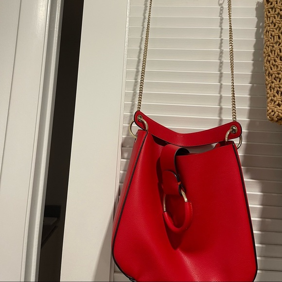 Zara | Bags | Zara Red Crossbody Bag | Poshmark